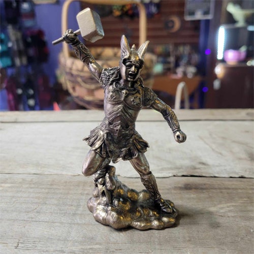 Thor Viking Statue with Mjölnir – 4.5 Inch | Art on You, LLC DBA ...