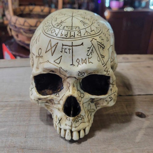 Ritual Skull of Mystic Sigils | Art on You, LLC DBA Witchcraft District ...